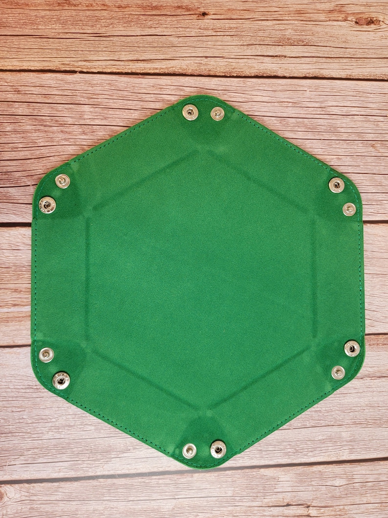 Fire Dragon D20 Dice Tray, Foldable Hexagon Velvet Dice Tray Only the ...