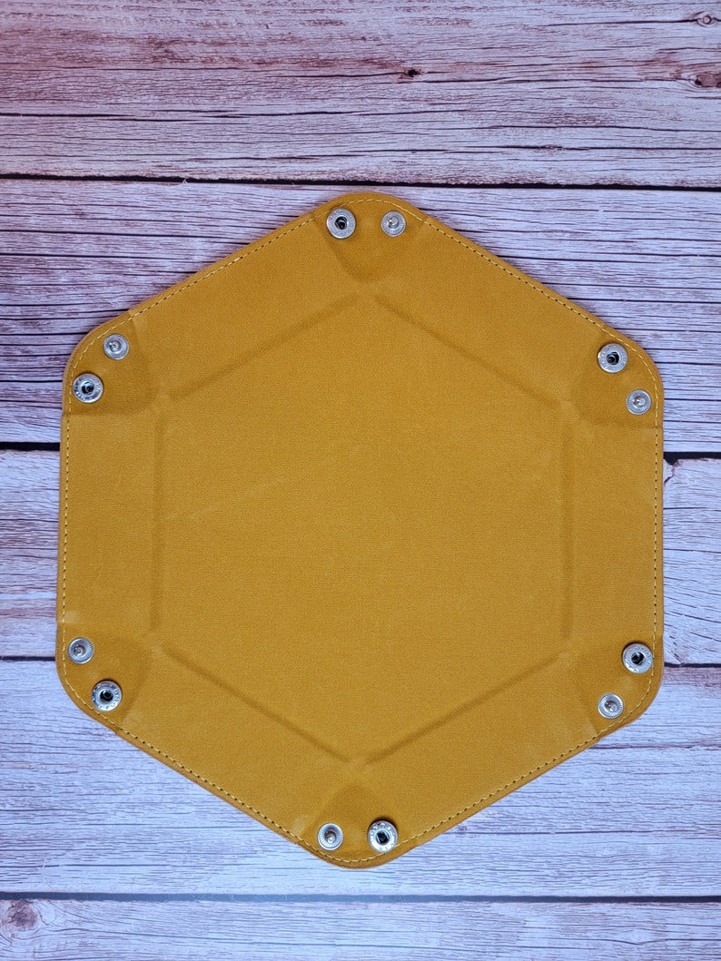 Fire Dragon D20 Dice Tray, Foldable Hexagon Velvet Dice Tray Only the ...