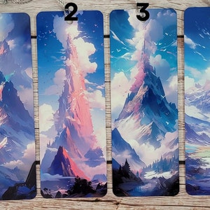 Beautiful Mountains in Fantasy Style Metal Bookmarks, Bookmark With ...