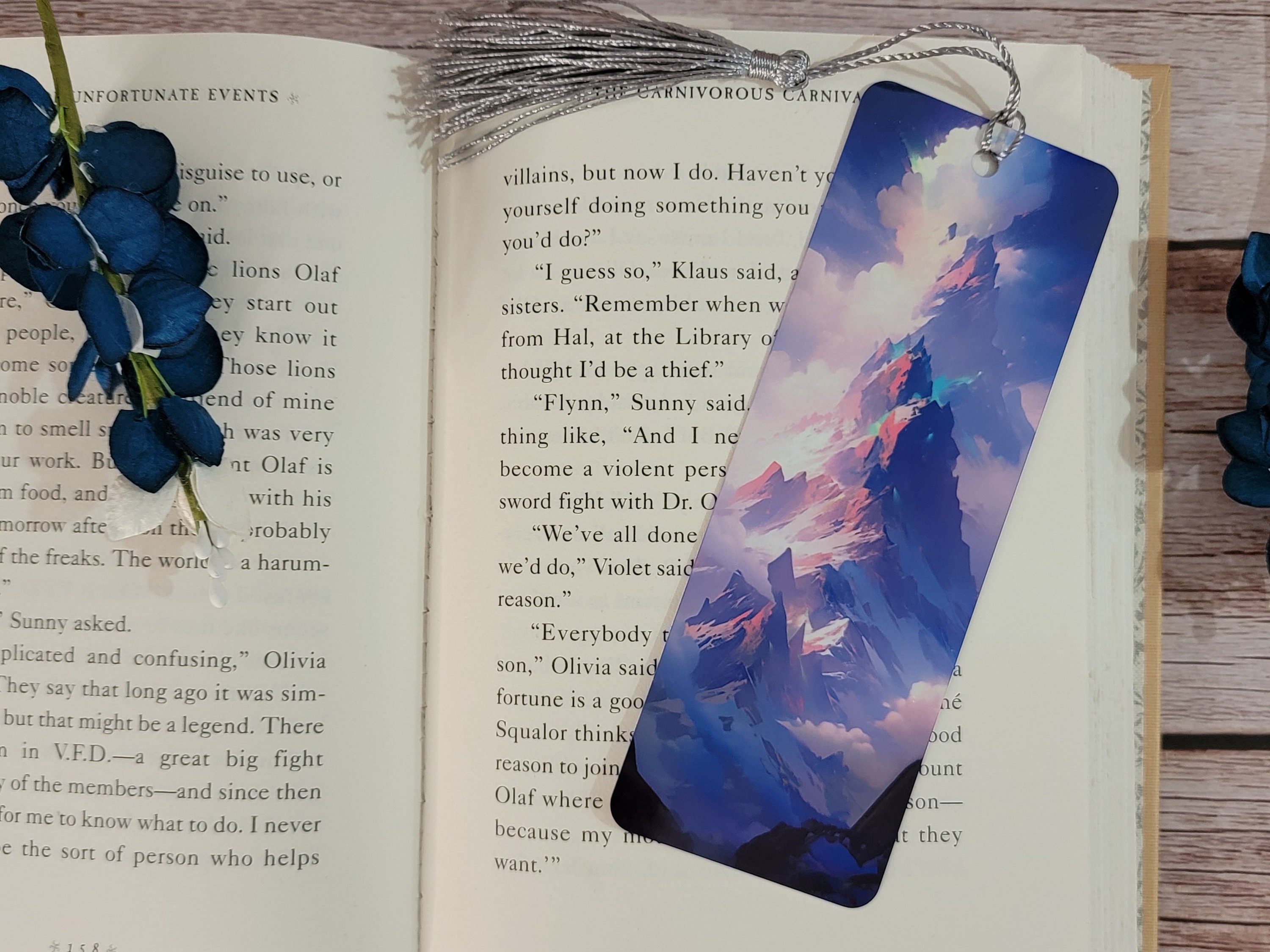 Beautiful Mountains in Fantasy Style Metal Bookmarks, Bookmark With ...