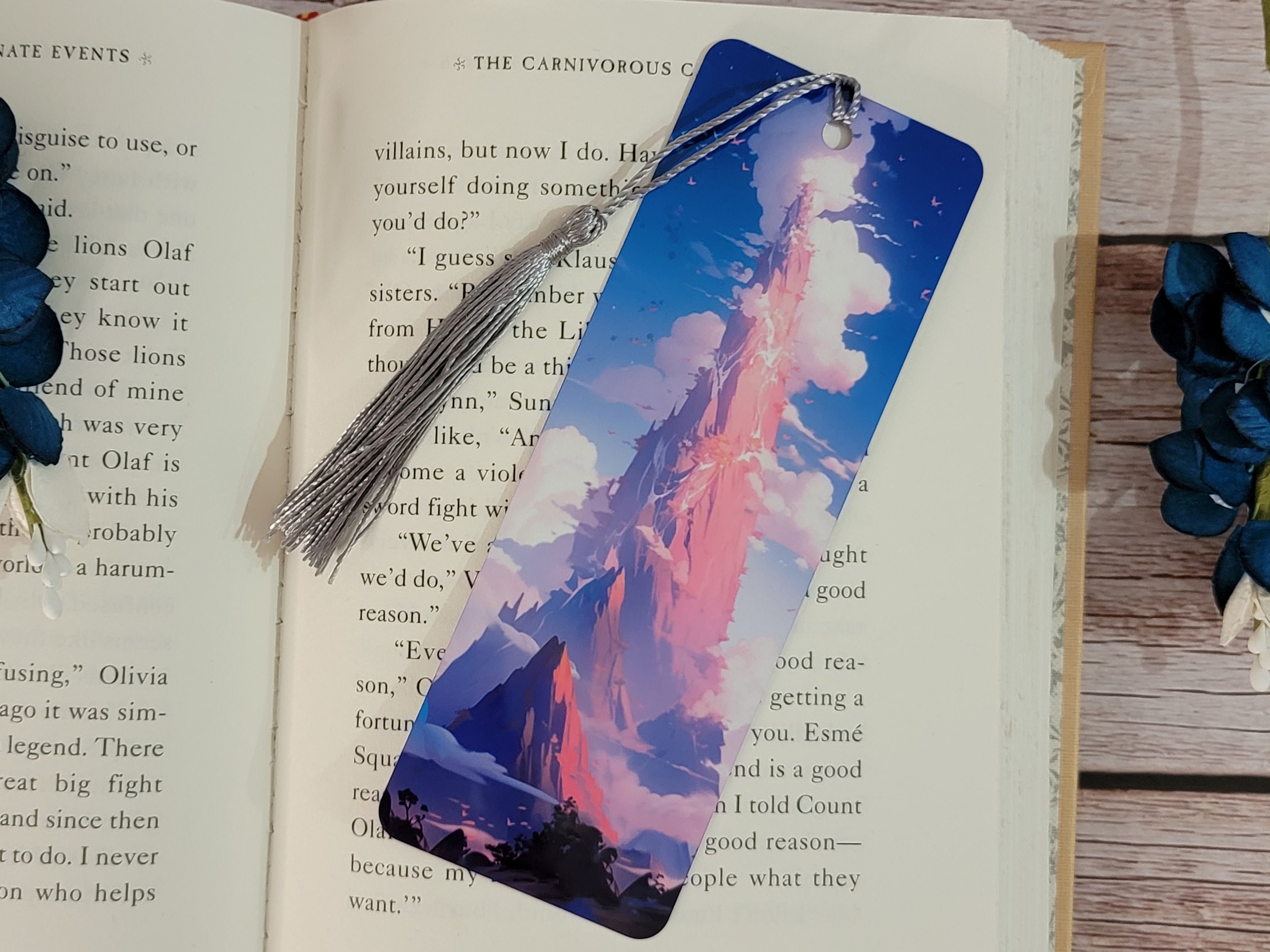 Beautiful Mountains in Fantasy Style Metal Bookmarks, Bookmark With ...