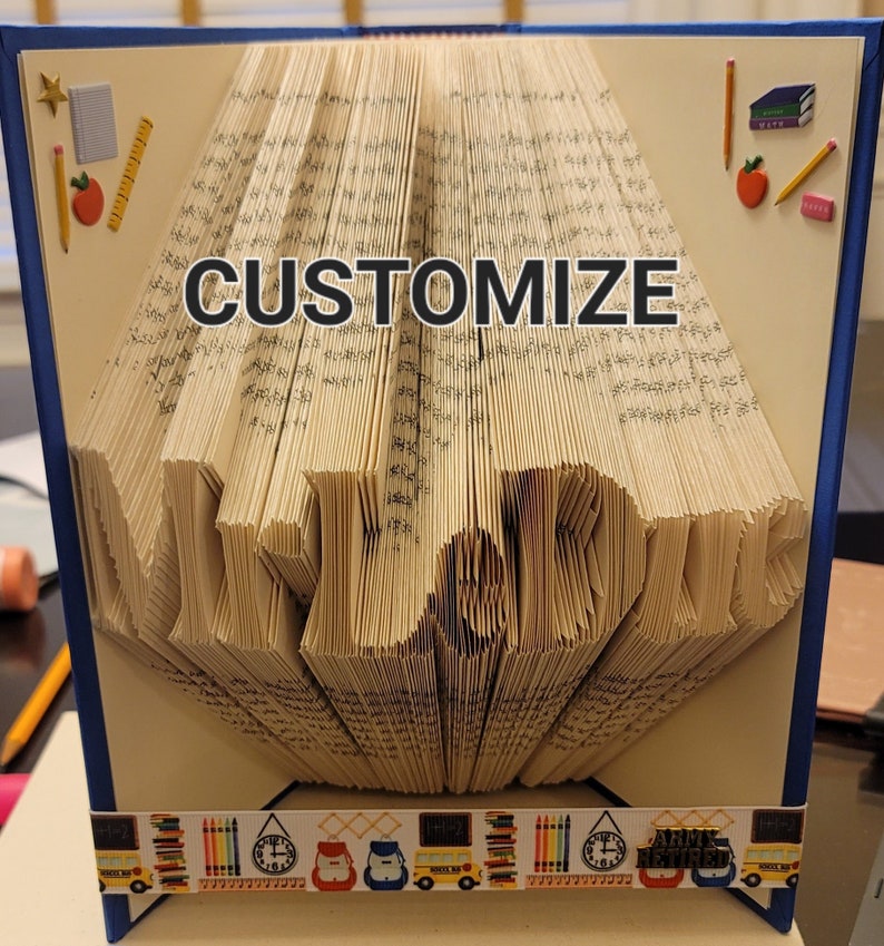 Custom Word Book Folding Art - Etsy