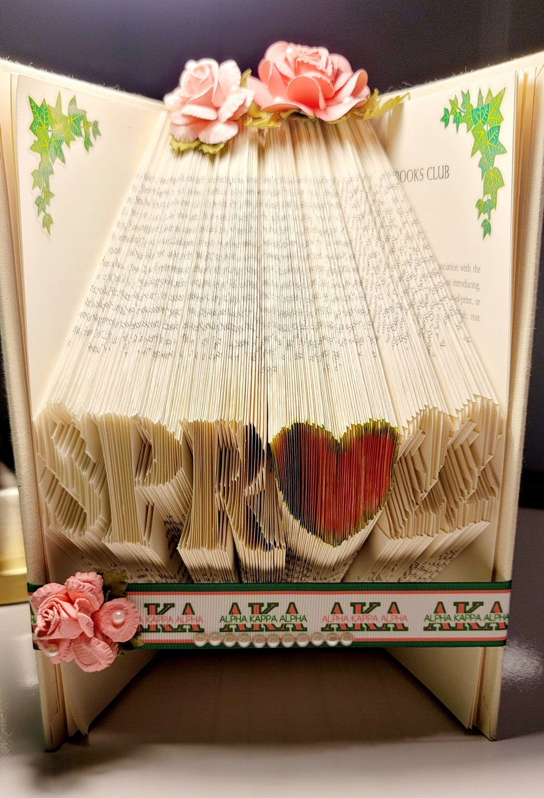 Custom Sorority/fraternity Book Art - Etsy