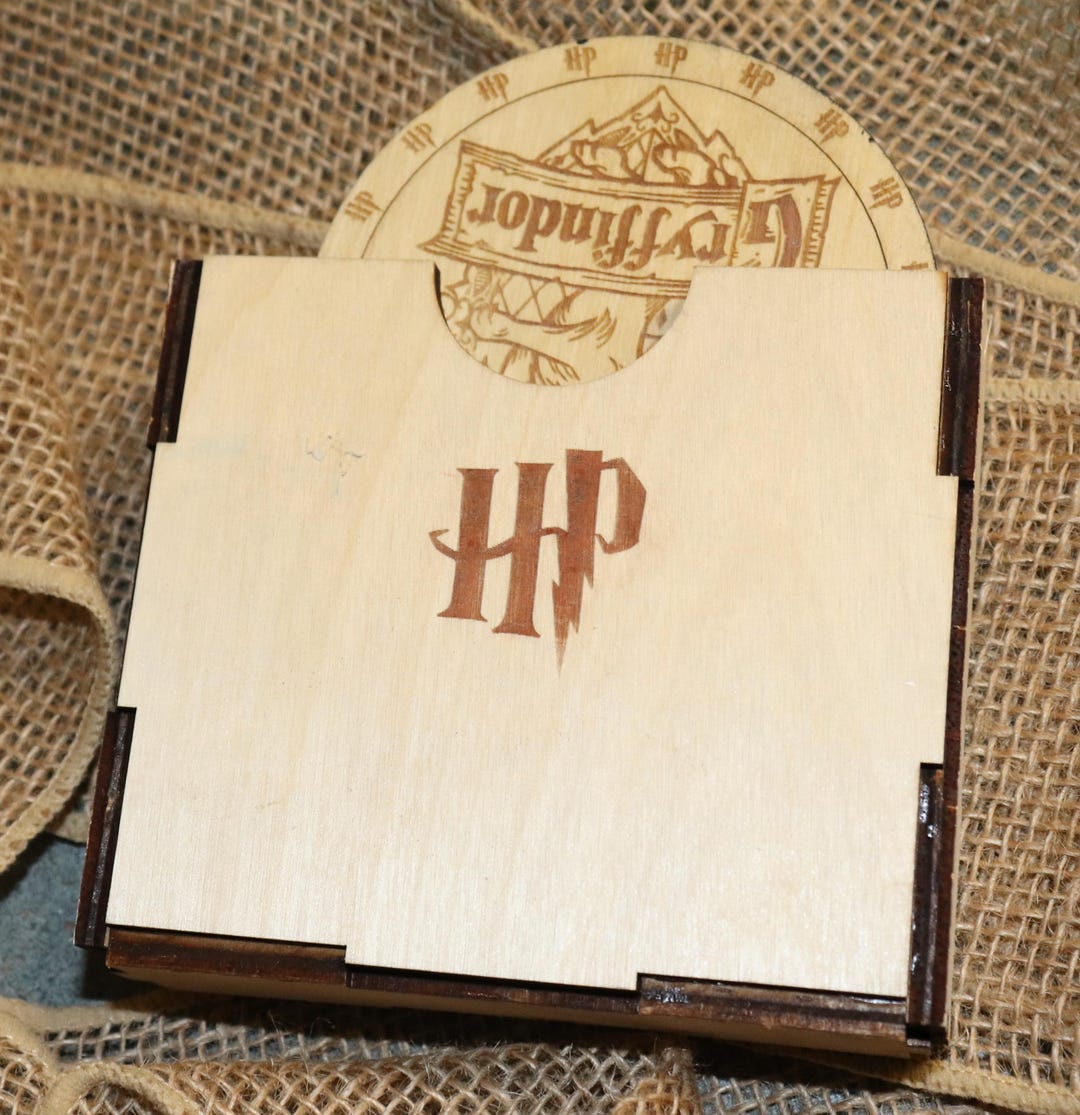 Harry Potter Hogwarts Houses Coasters - Ceramic or Wood - Etsy