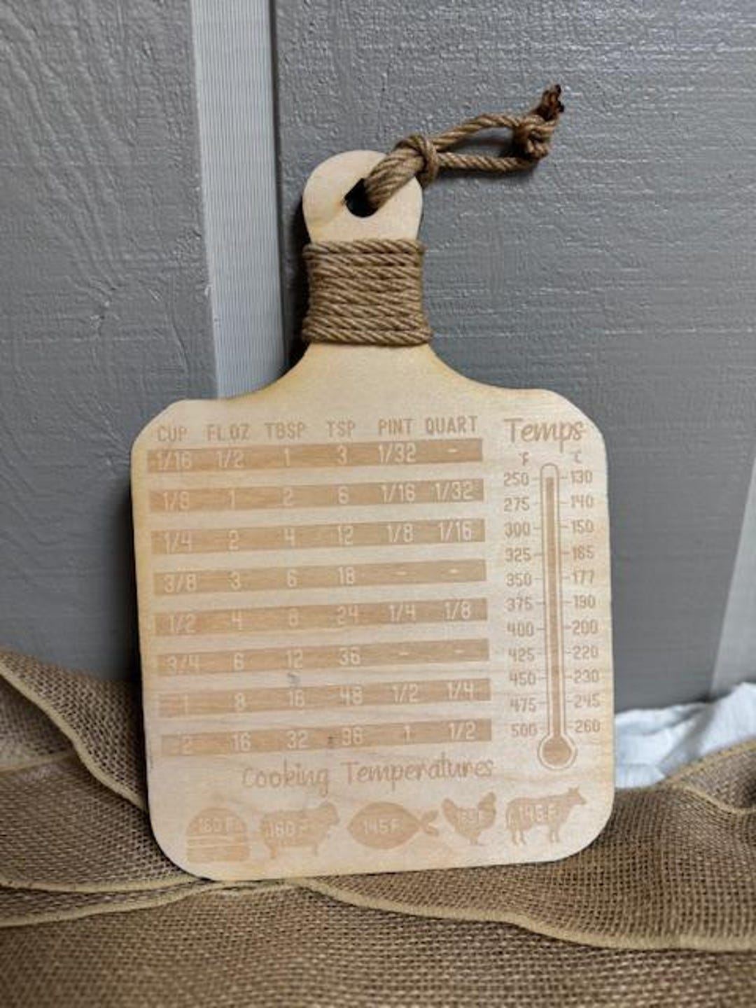 Rustic Wooden Kitchen Conversion Board - Cutting Board Shaped ...
