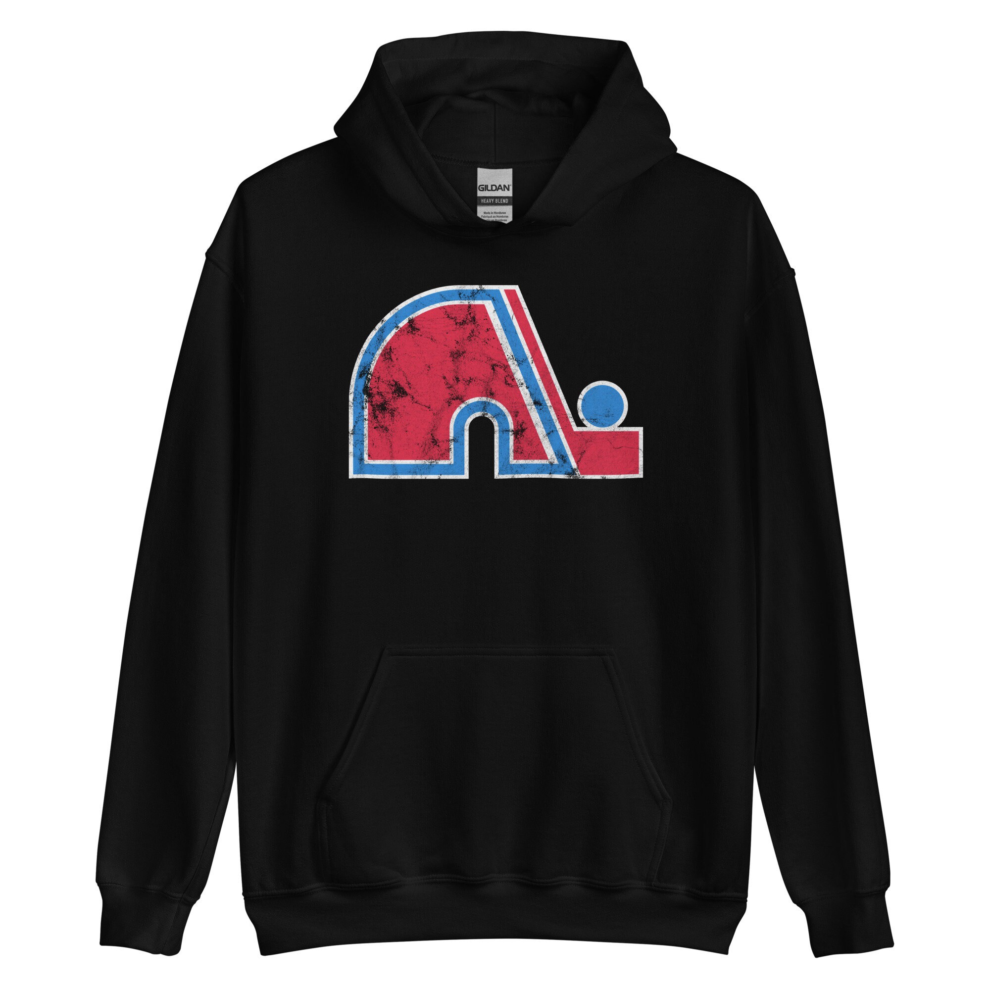 Quebec Nordiques Worn Distressed Logo Vintage NHL Retro Hockey Hoodie ... Quebec Nordiques Worn Distressed Logo Vintage NHL Retro Hockey Hoodie ...