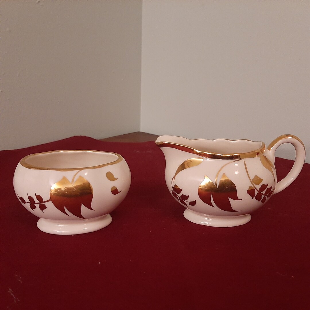 Lancaster Sandland Creamer and Sugar Bowl - Etsy