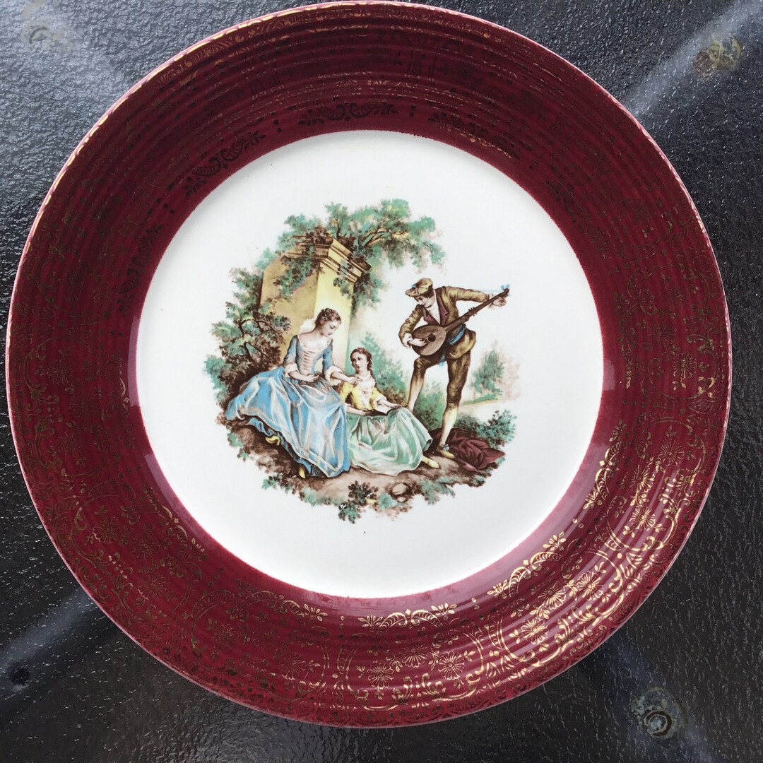 10 Plates. Sebring, Serenade Style, 22 Carat Gold - Etsy