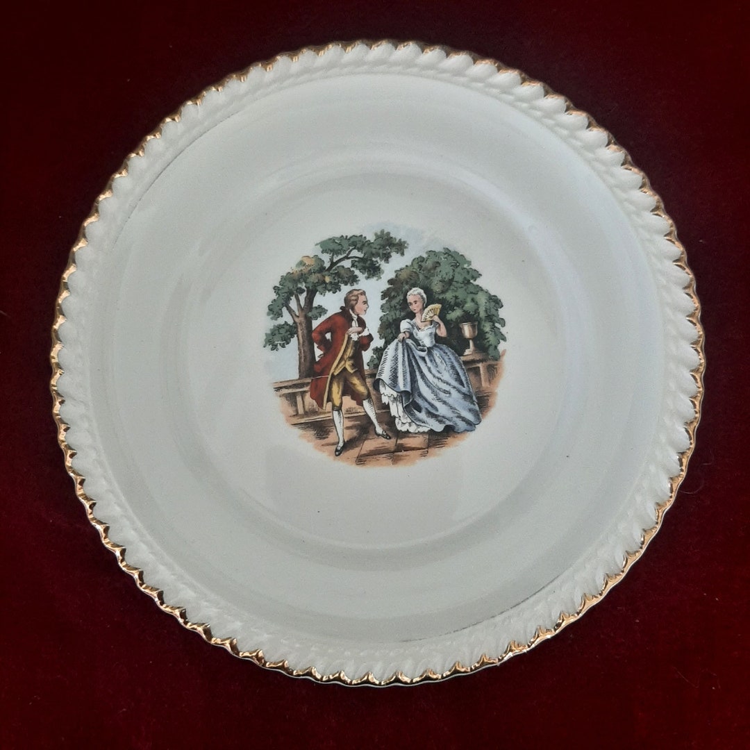 The Harker Pottery USA 6 Bread Plates (6.25 Po.) 22kt Gold - Etsy