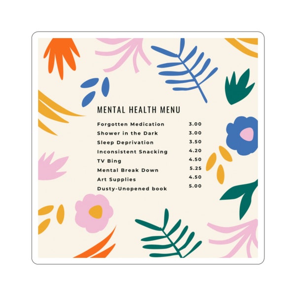Mental Menu - Etsy