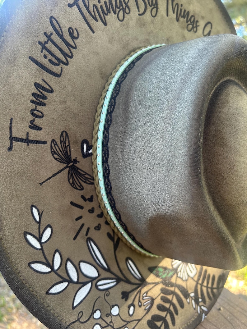 From Little Things, Big Things Grow. Hand Colored. Fedora. Wide Brim ...
