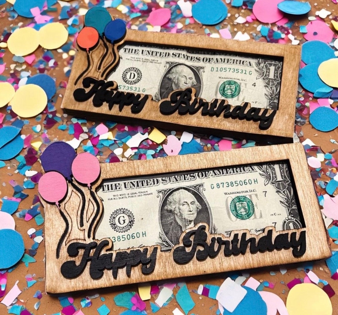 Happy Birthday Money Holders - Etsy