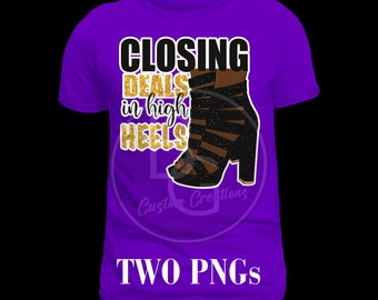 High Heels Closing Deals SVG Cut File, Realtor Svg Quote, Real Estate ...