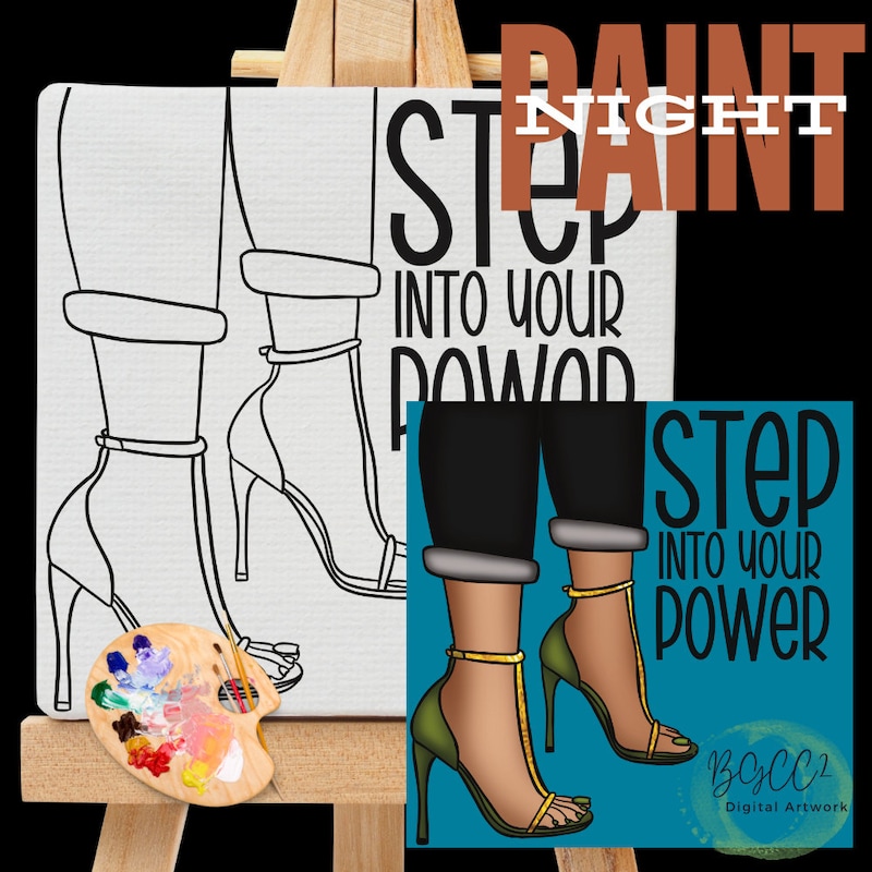 Sip and Paint Svg - Etsy