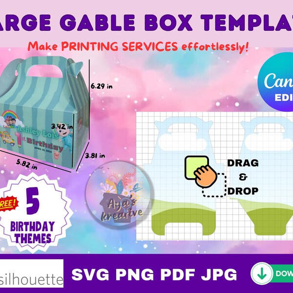 Large Gable Boxes - Etsy