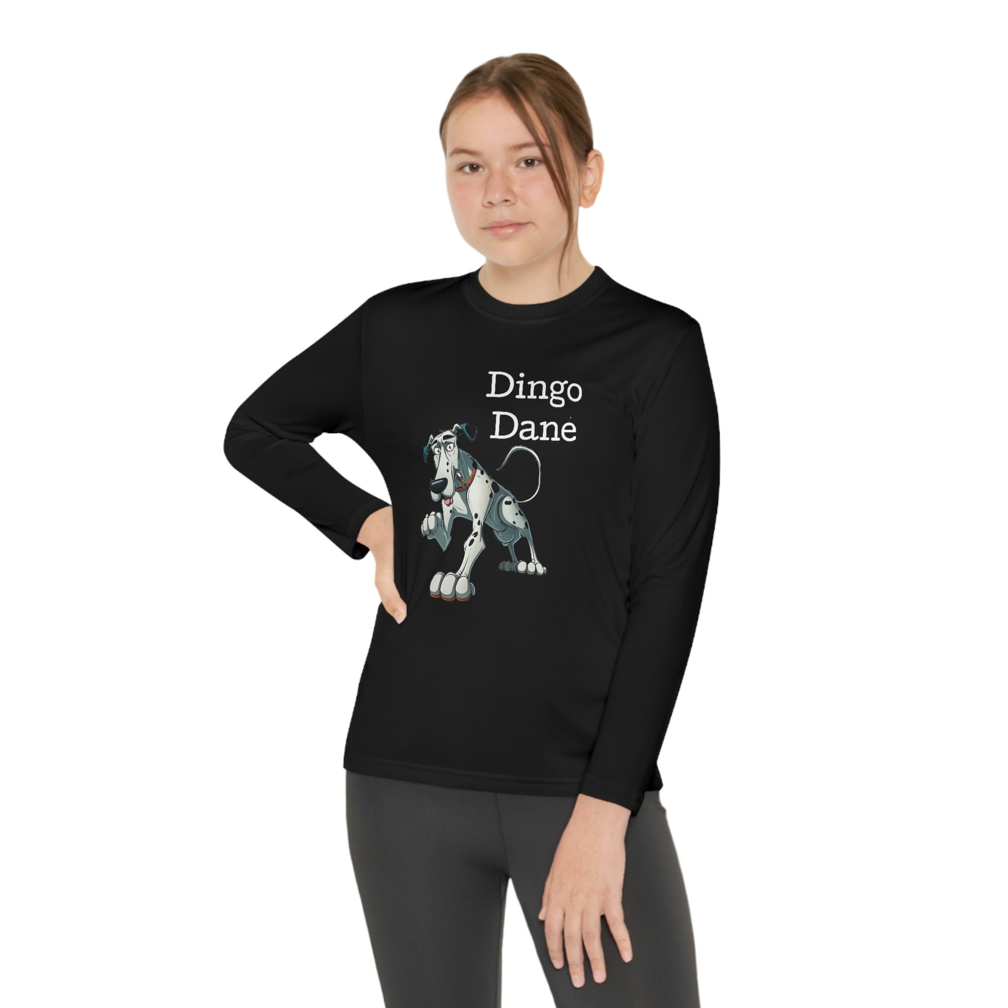 Dingo Dane From Barlow the Boxer - Youth Long Sleeve Competitor Tee - Etsy