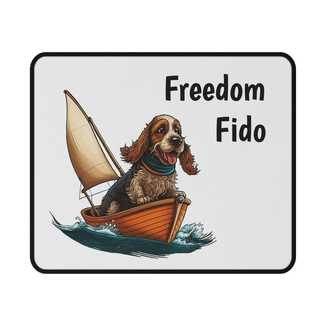 Freedom Fido From Barlow the Boxer - Non-slip Mouse Pads - Etsy