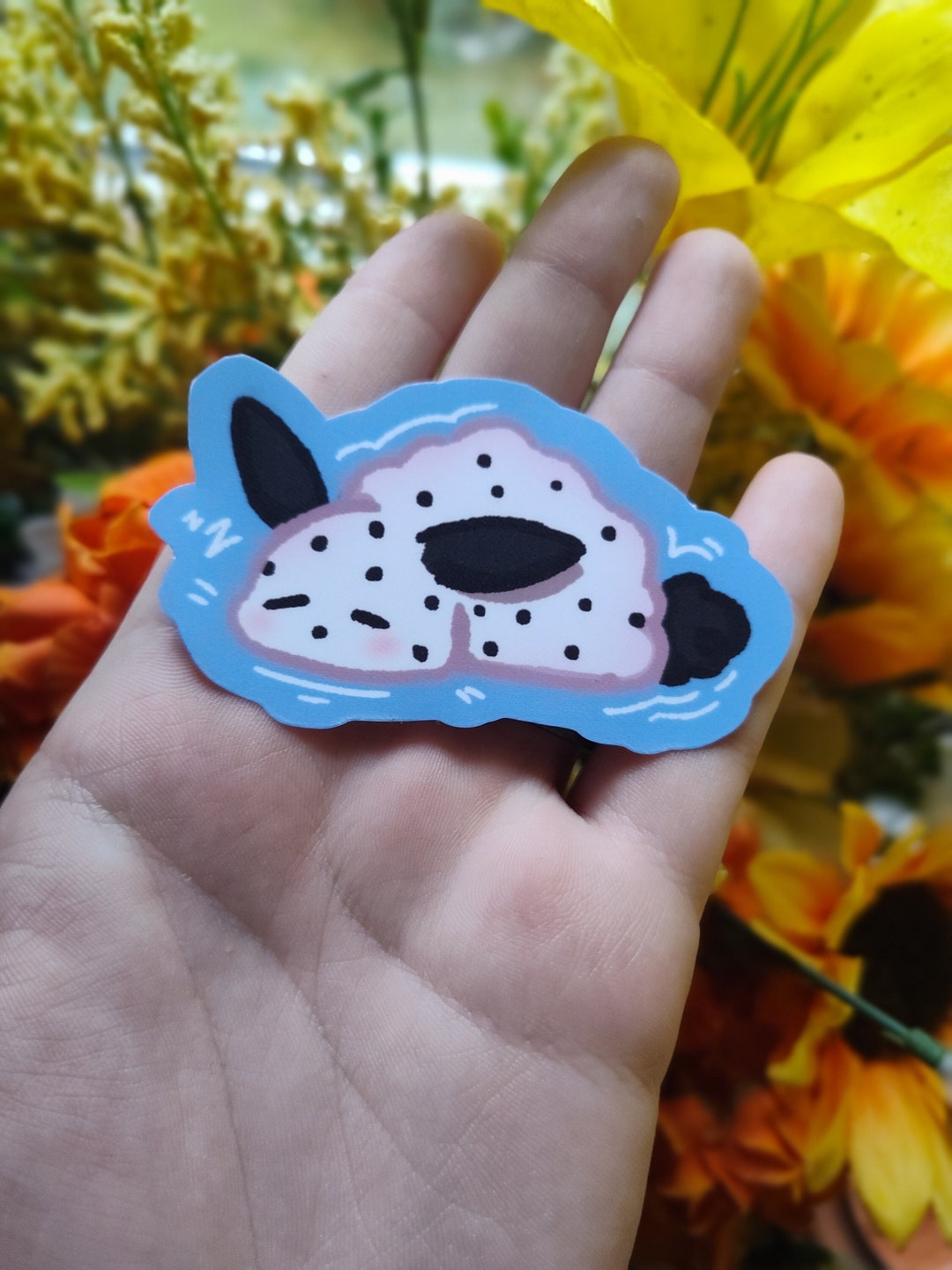 Sleepy Sea Bunny Sticker -cute Sea Bunny Nudibranch Sticker - Etsy