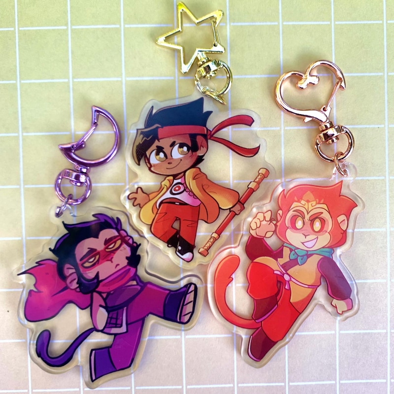 Monkie Kid Keychain - Etsy