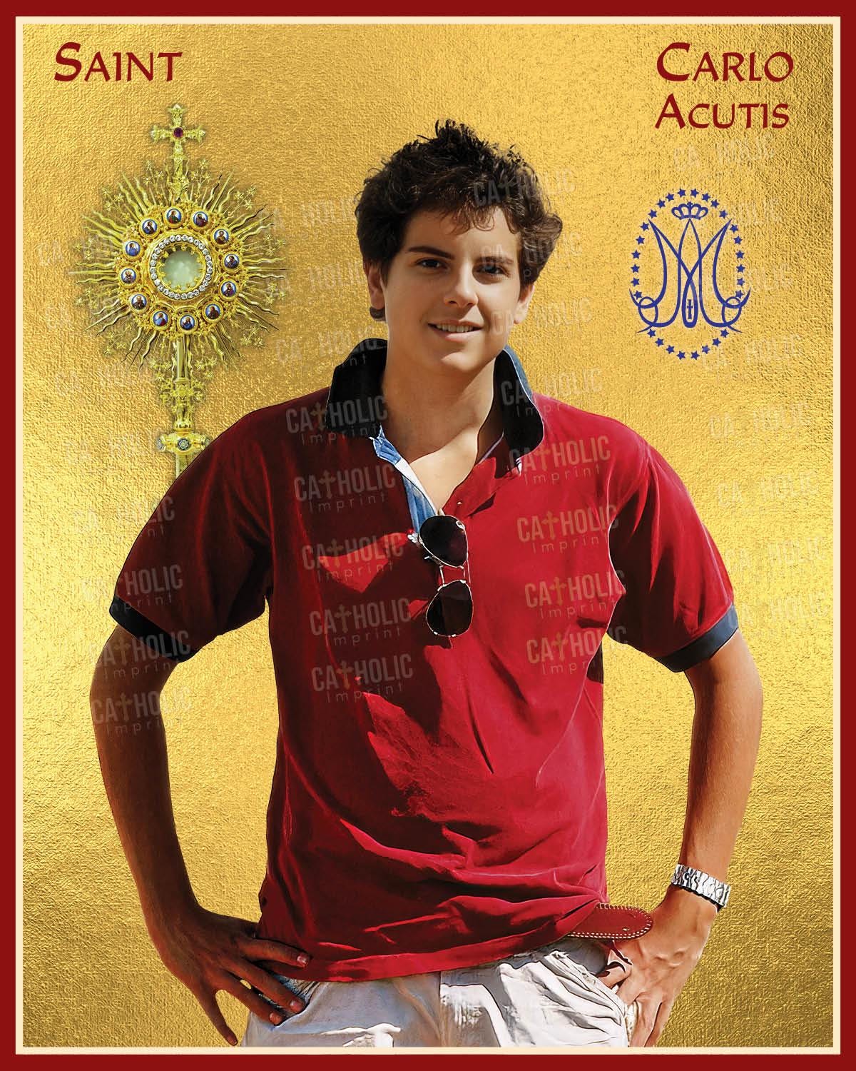 St. Carlo Acutis Icon Print | Catholic Devotional Art | Museum-quality ...