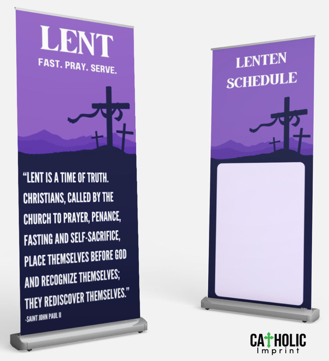 Lent Retractable Banner for Churches - Etsy