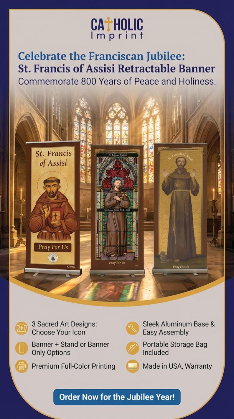 St. Francis Jubilee Retractable Banner for Churches and Schools - Etsy