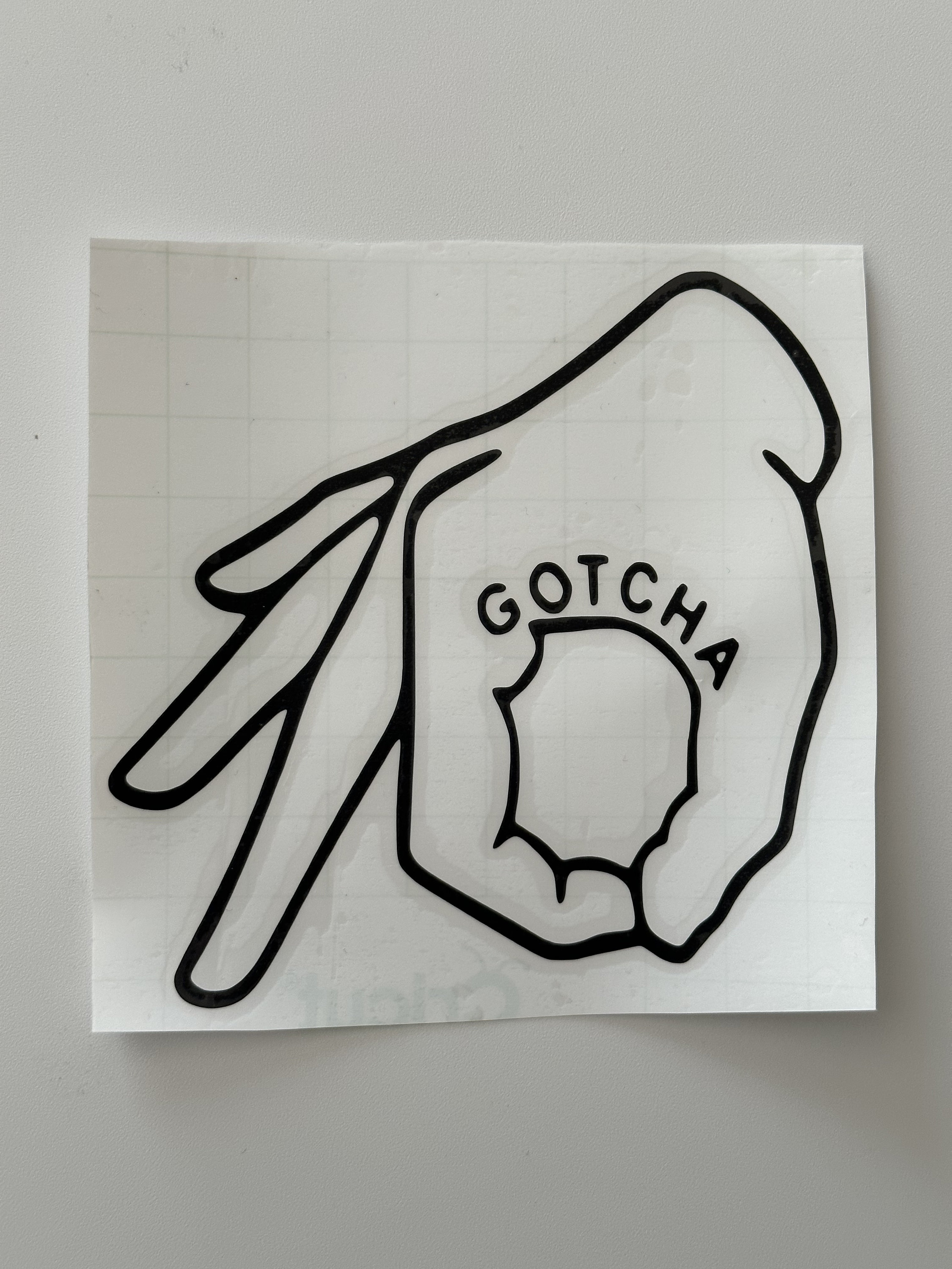 Gotcha Sticker - Etsy