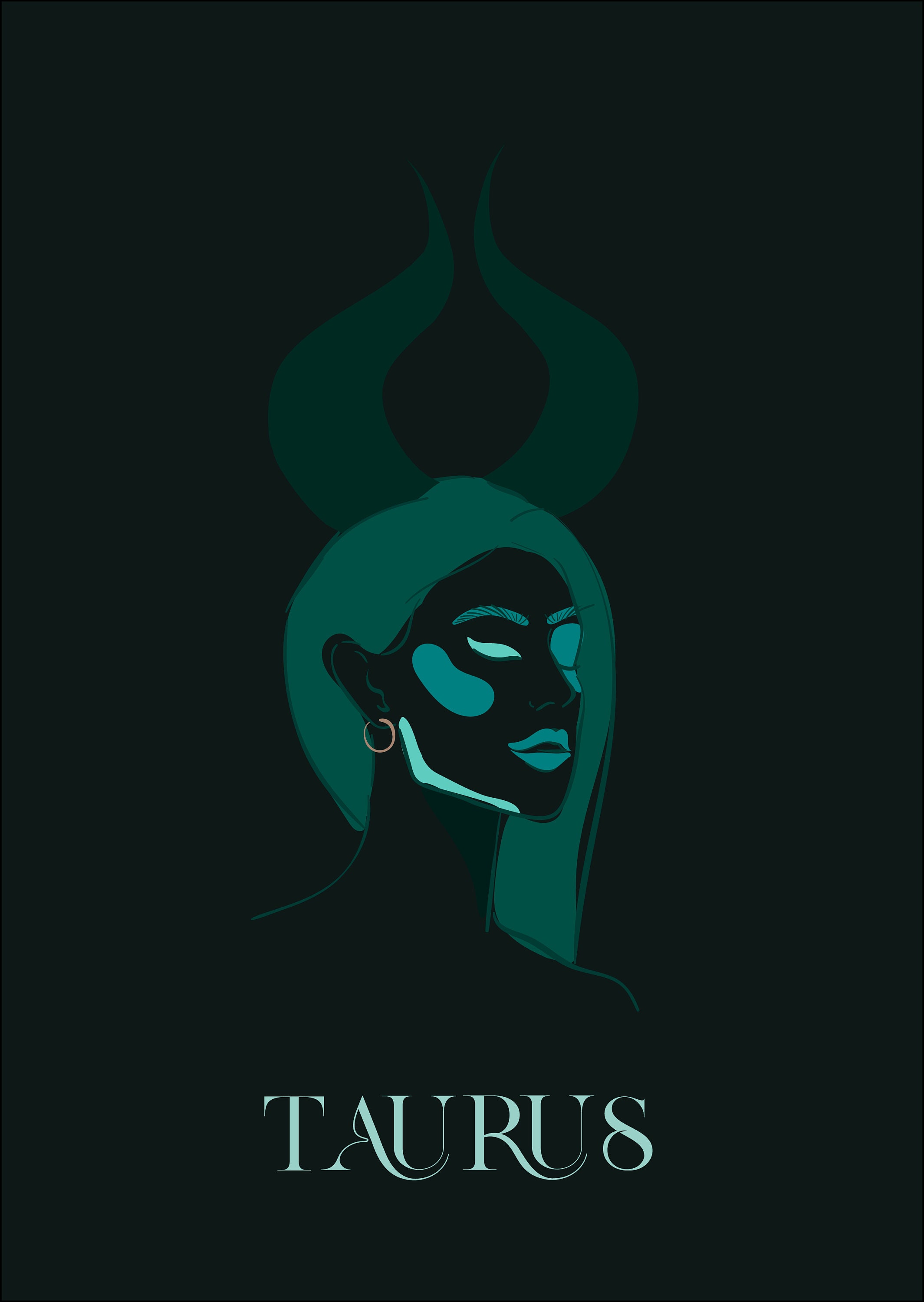 Taurus Woman Zodiac Sign Digital Poster Bundle - Etsy