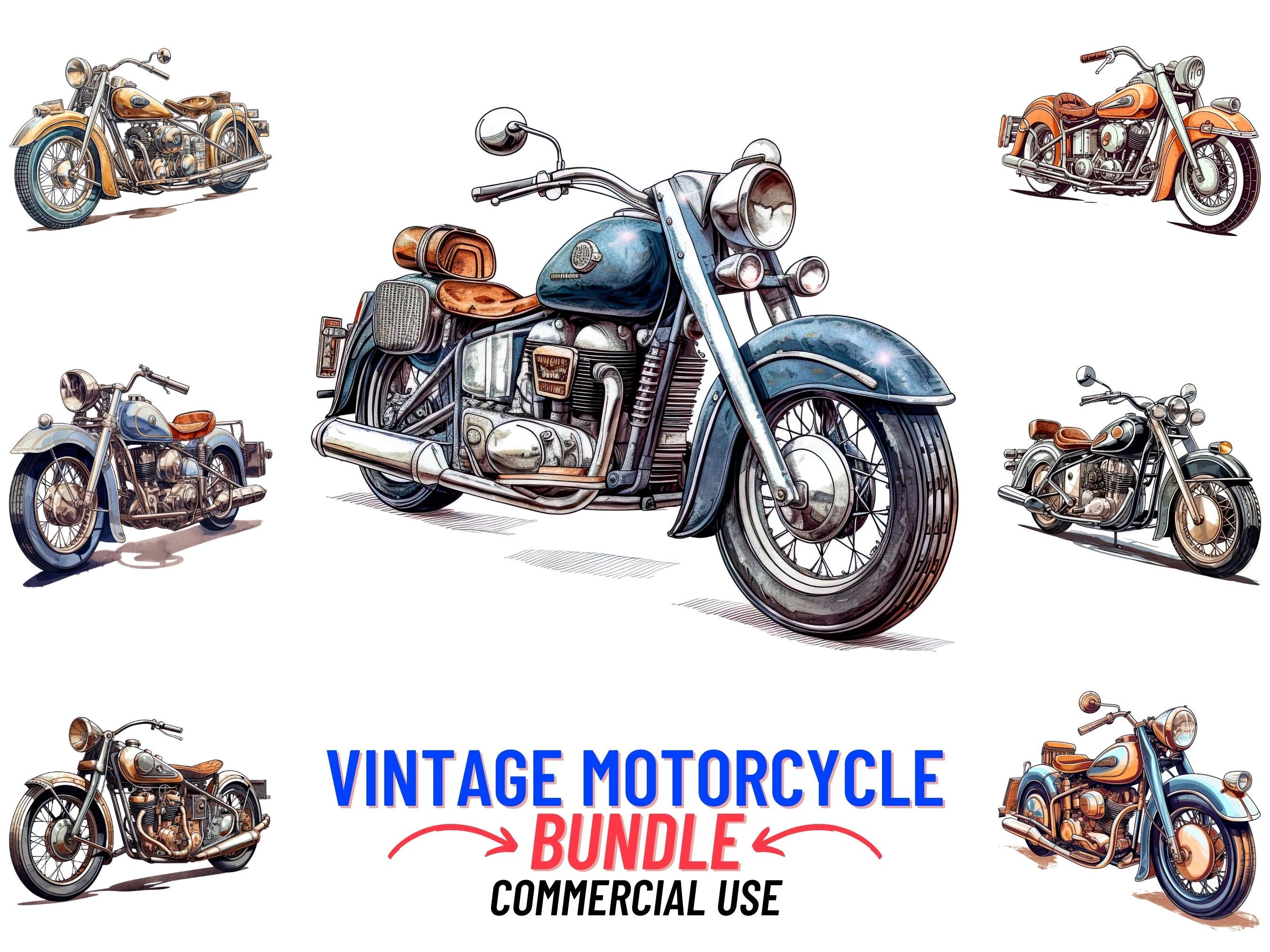 Vintage Motorcycles Retro