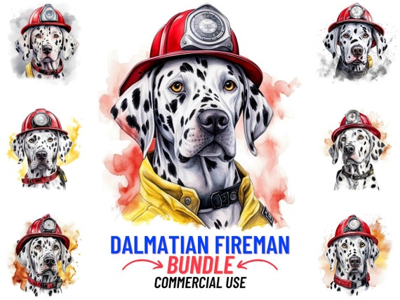 Firefighter Dog Clipart