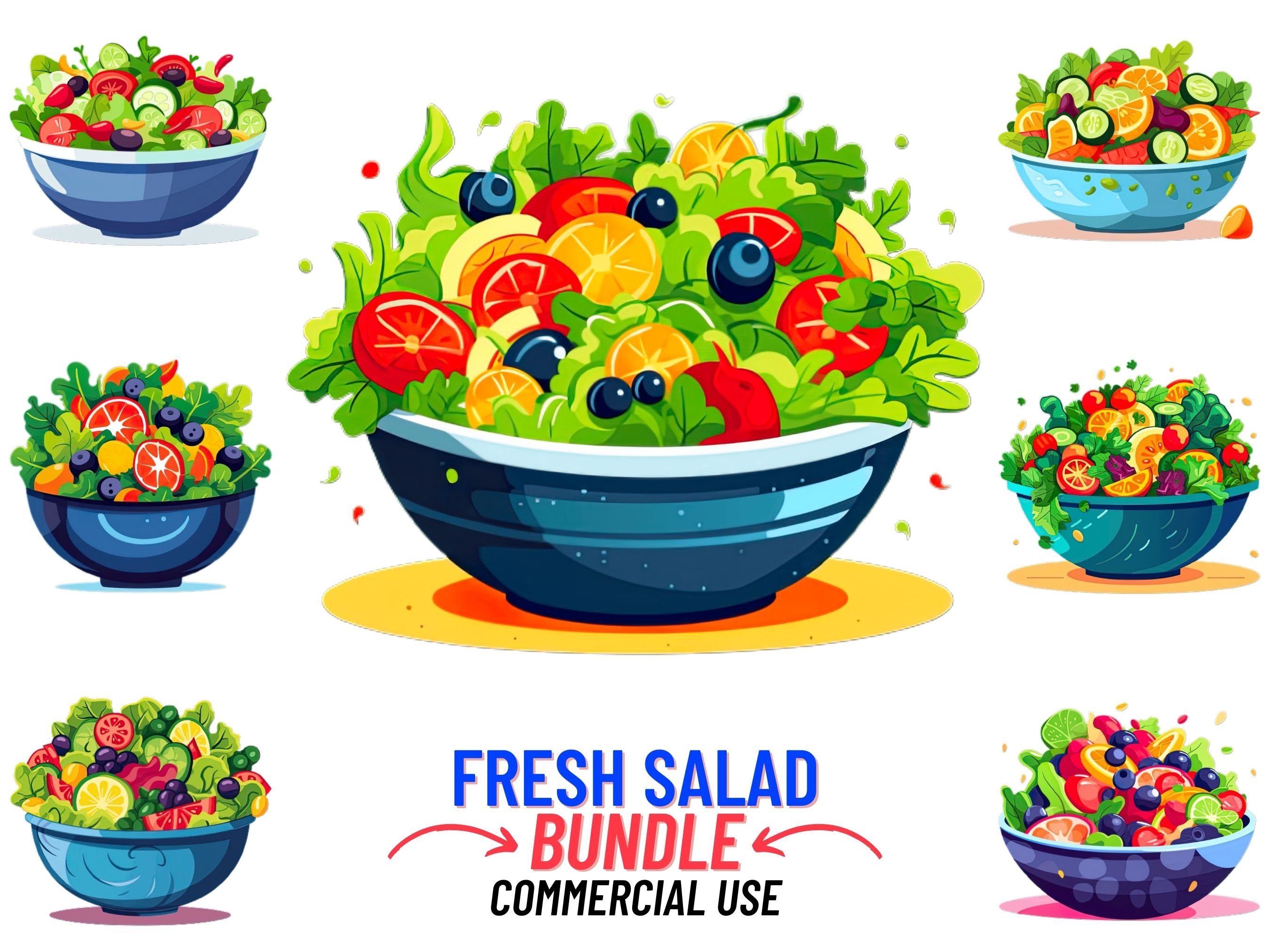 Lettuce Salad Clipart
