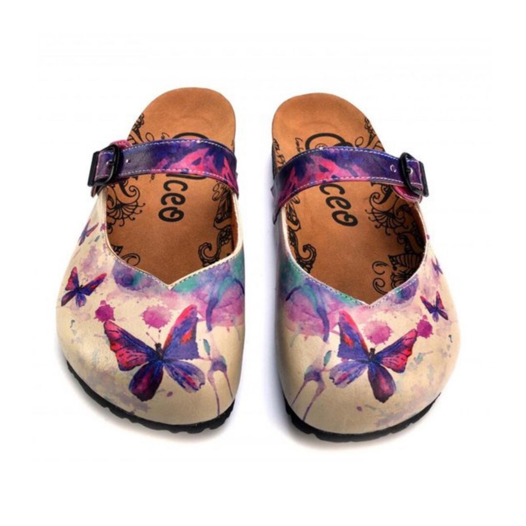 Butterfly Design Clogs – Handmade – High Quality - Etsy