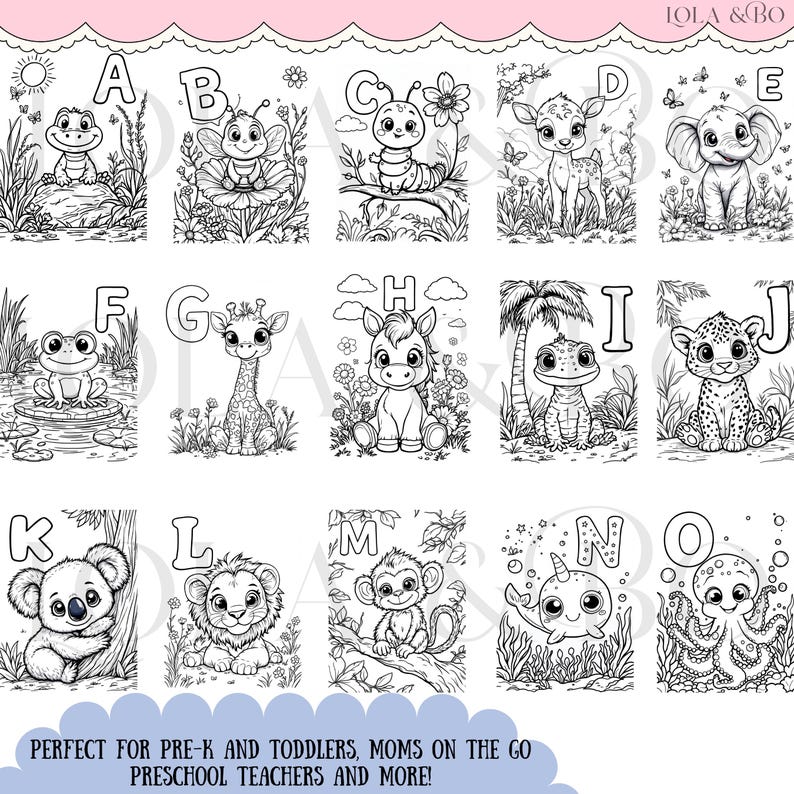 Alphabet Coloring Pages, Animal Abc Coloring Pages for Preschoolers ...