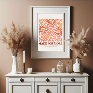 Made for More Retro Christian Wall Art, Christian Home Decor, Bible ...