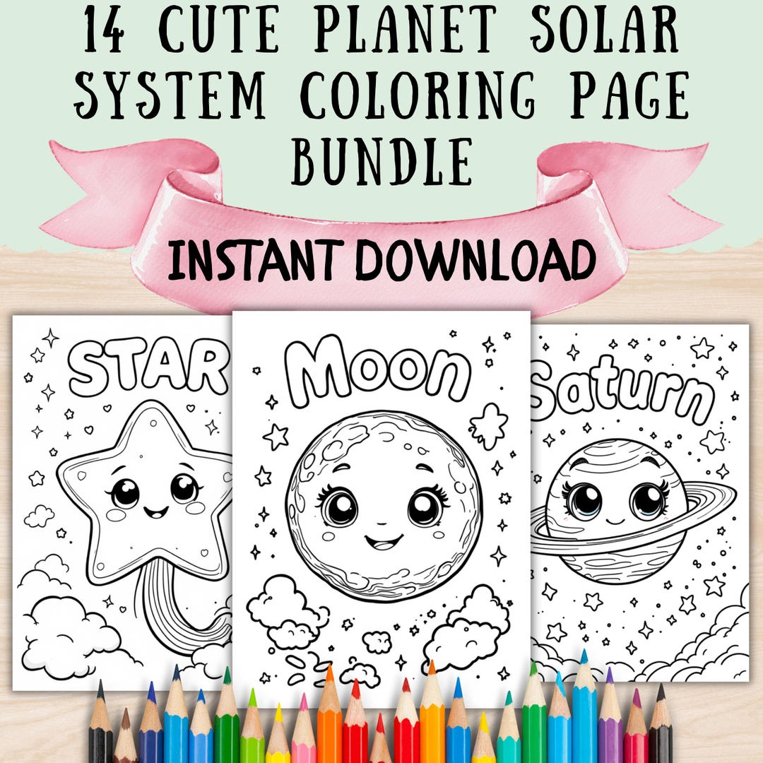 Solar System Coloring Pages, Planet Coloring Pages for Preschoolers ...