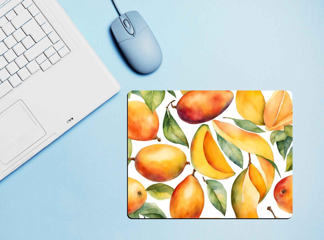 Mouse Pad, Watercolor Mouse Pad, Desk Decor, Gamer Girl, Kawaii Gamer ...