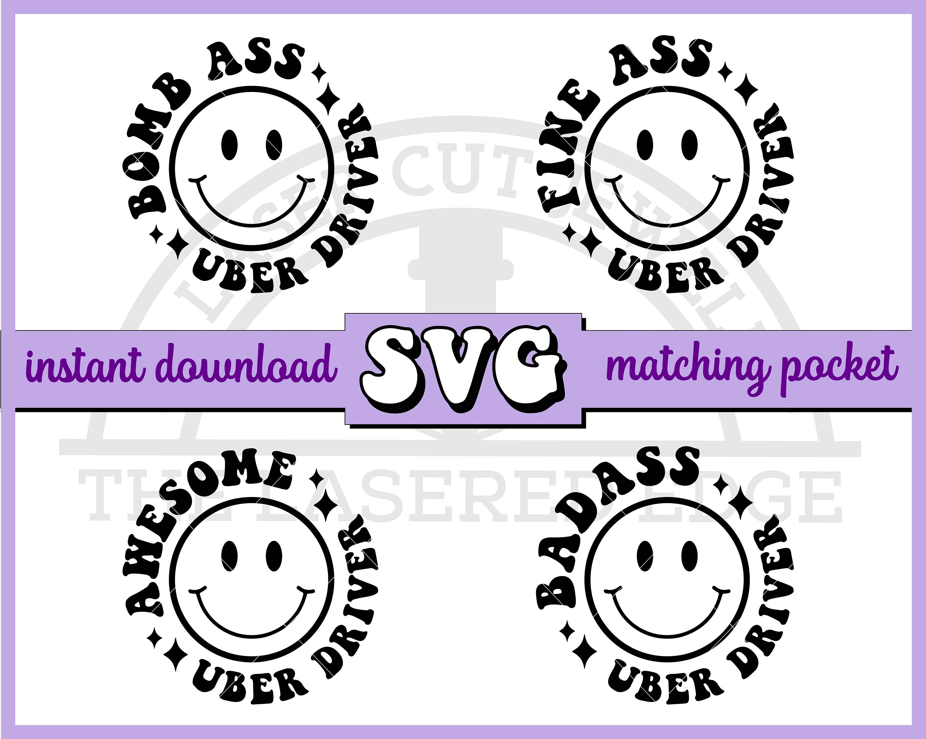 Somebody's Uber Driver SVG | Retro Wavy | Cricut Sublimation | Digital ...