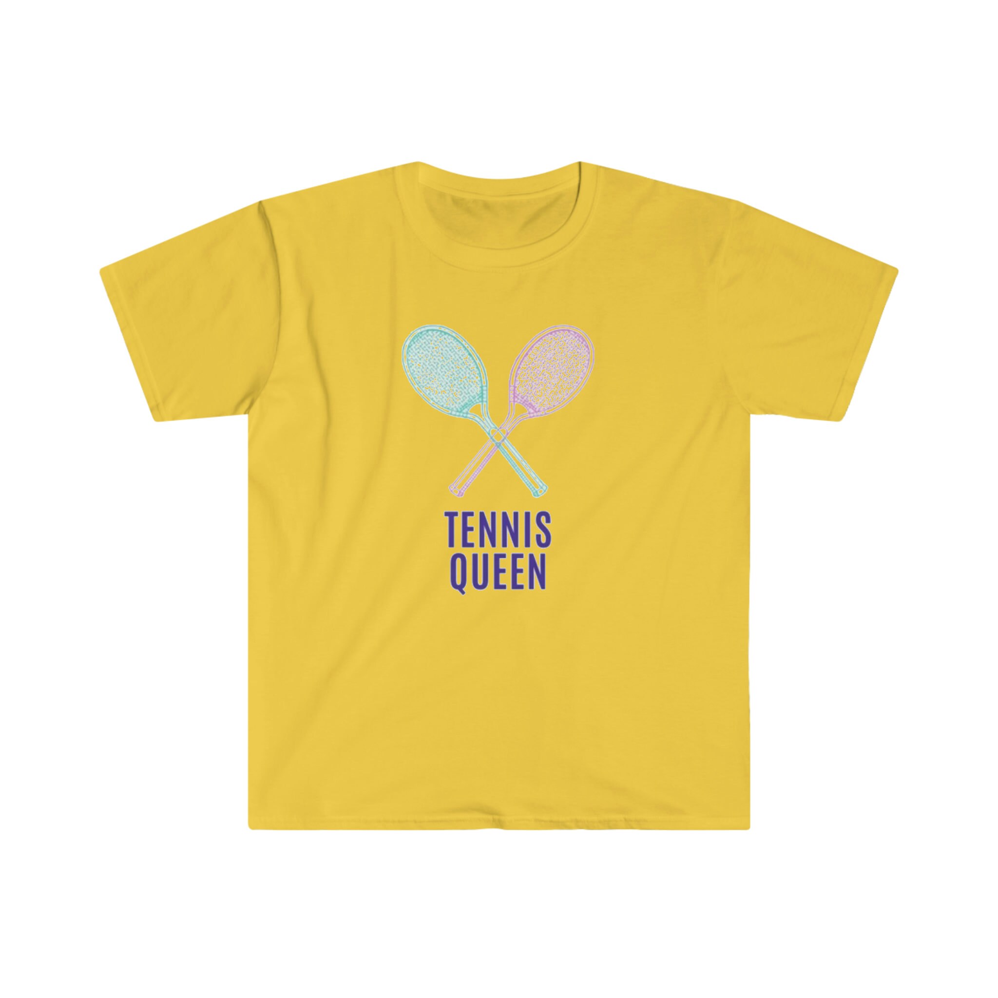 Tennis Queen Racquet and Racket Sport Athlete Unisex Softstyle T-shirt ...