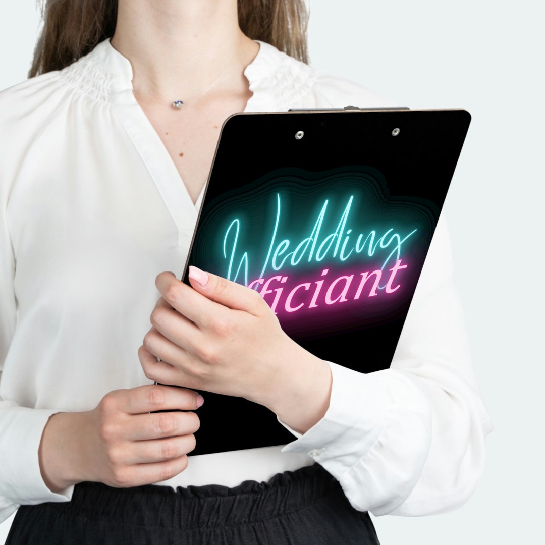 Durable Clipboard, Wedding Officiant, Notary Public, Officiant Supplies ...