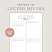 Lectio Divina Printable Catholic Bible Study Guide for Lectio Divina ...