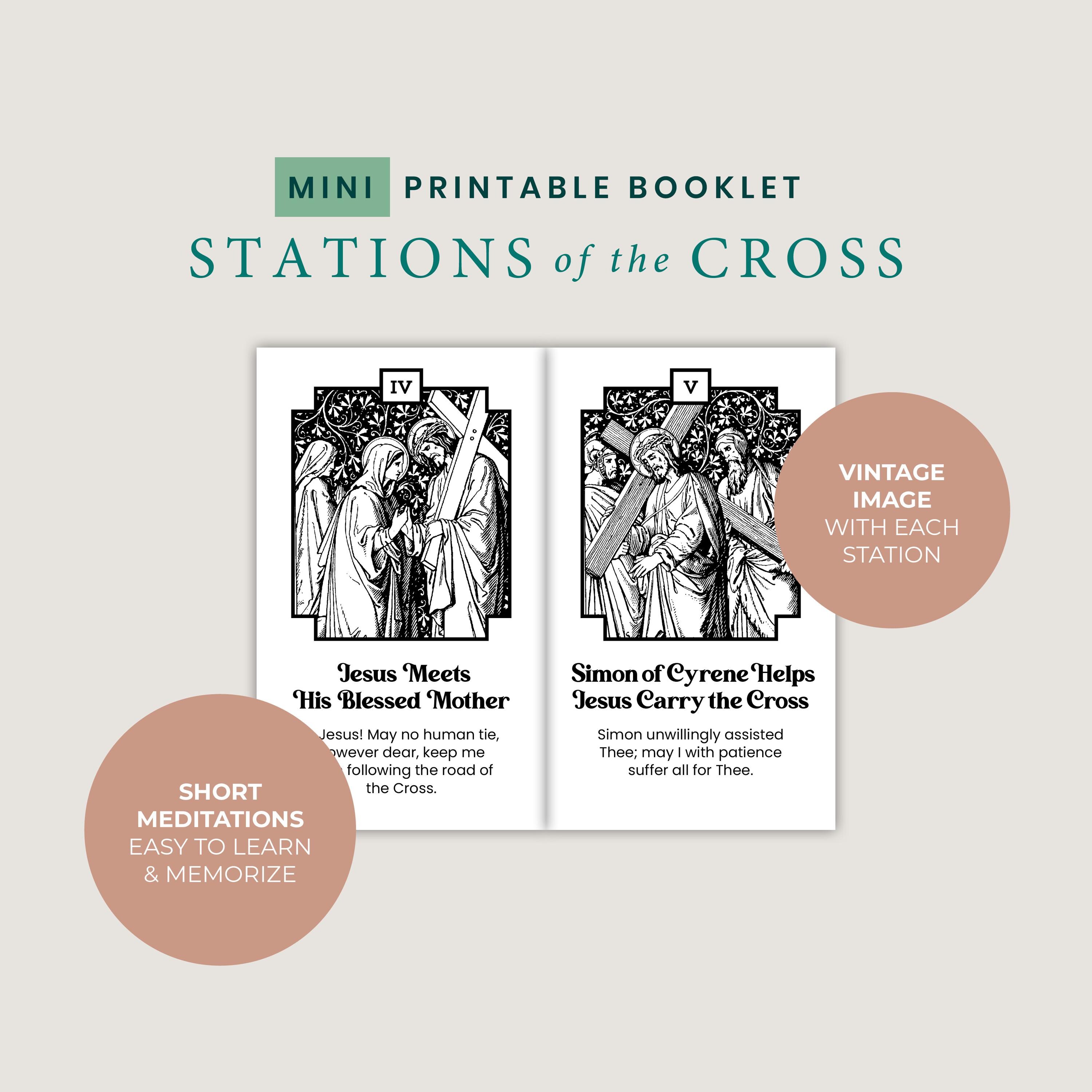 Mini Stations Printable Booklet for Lent Pocket Size Stations of the ...