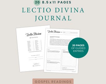 Lectio Divina Printable Guide + Journal for Catholics| Lectio Divina ...