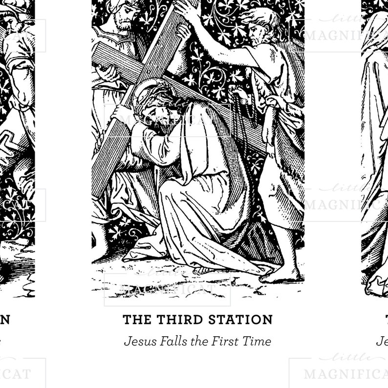 Stations of the Cross Poster for Lent Wall Decor Stations of the Cross ...