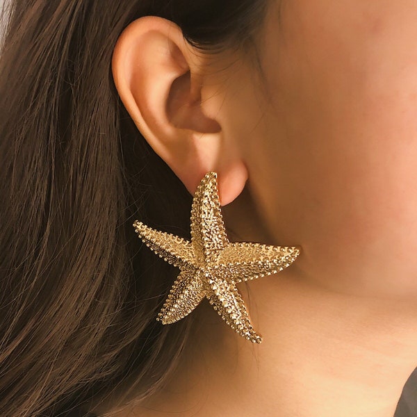 Starfish Earrings - Etsy