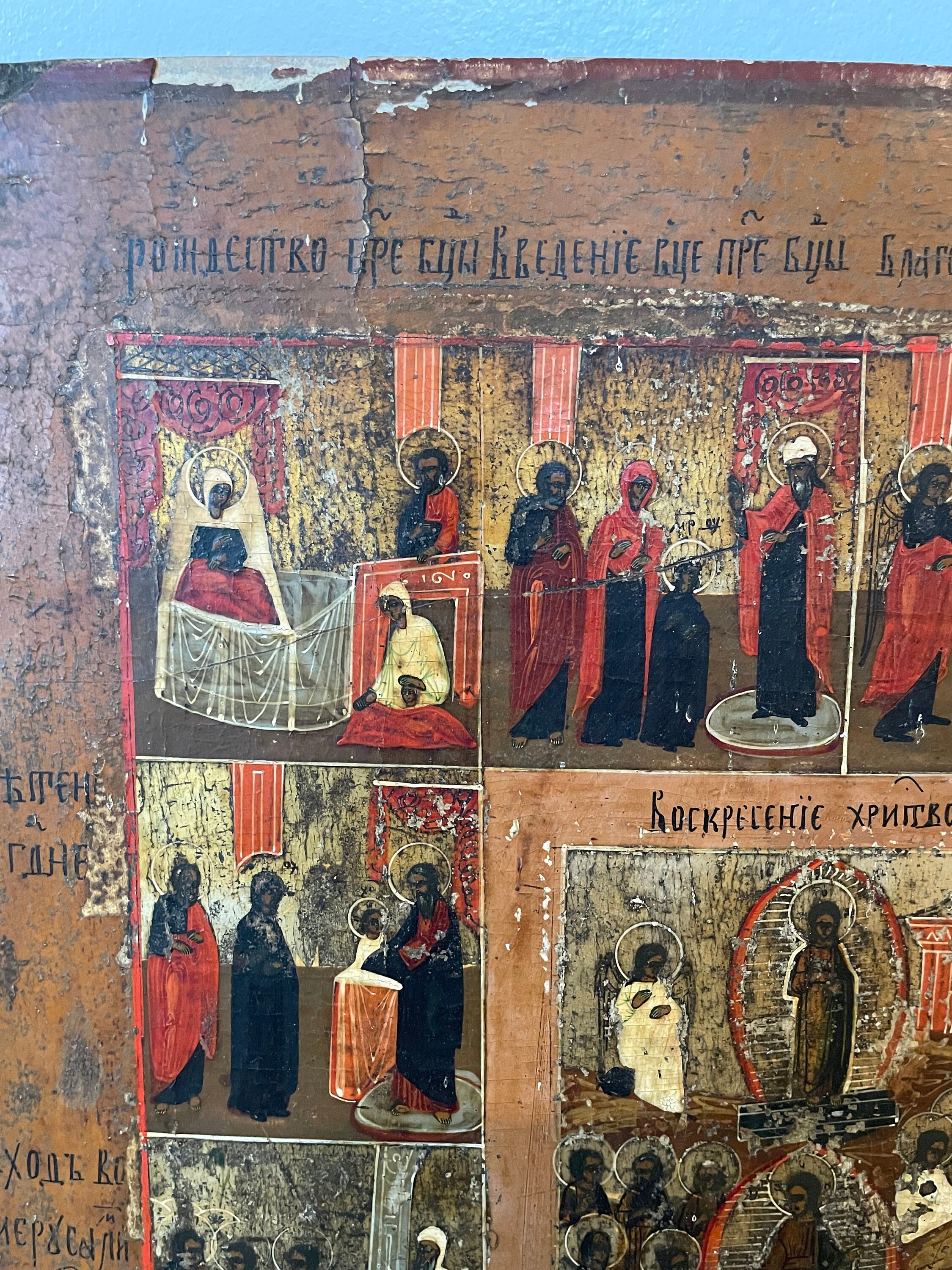 Antique Orthodox Icon of Resurrection of Christ - Etsy