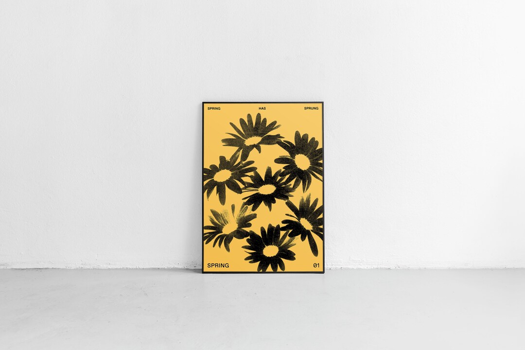 A1 'spring Has Sprung' Poster – Digital File – neuegraphicstudio - Etsy