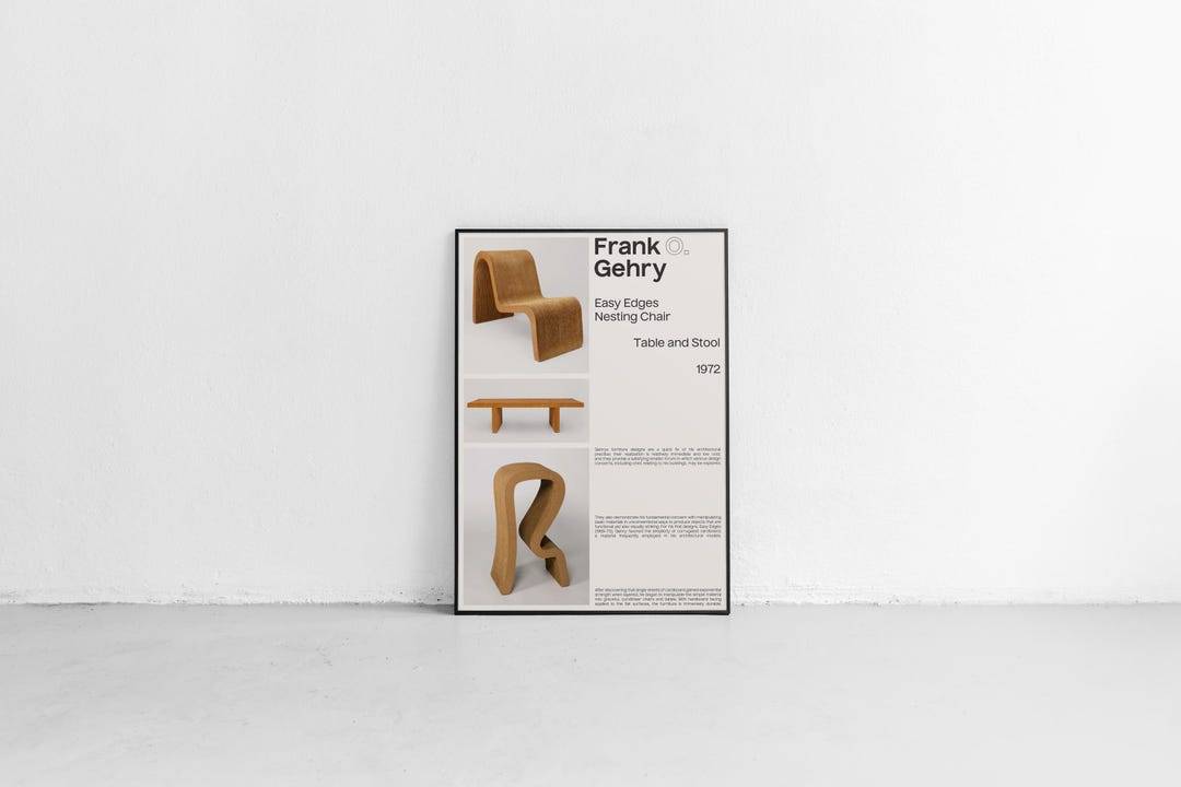 A1 'frank Gehry' – Digital File – neuegraphicstudio - Etsy