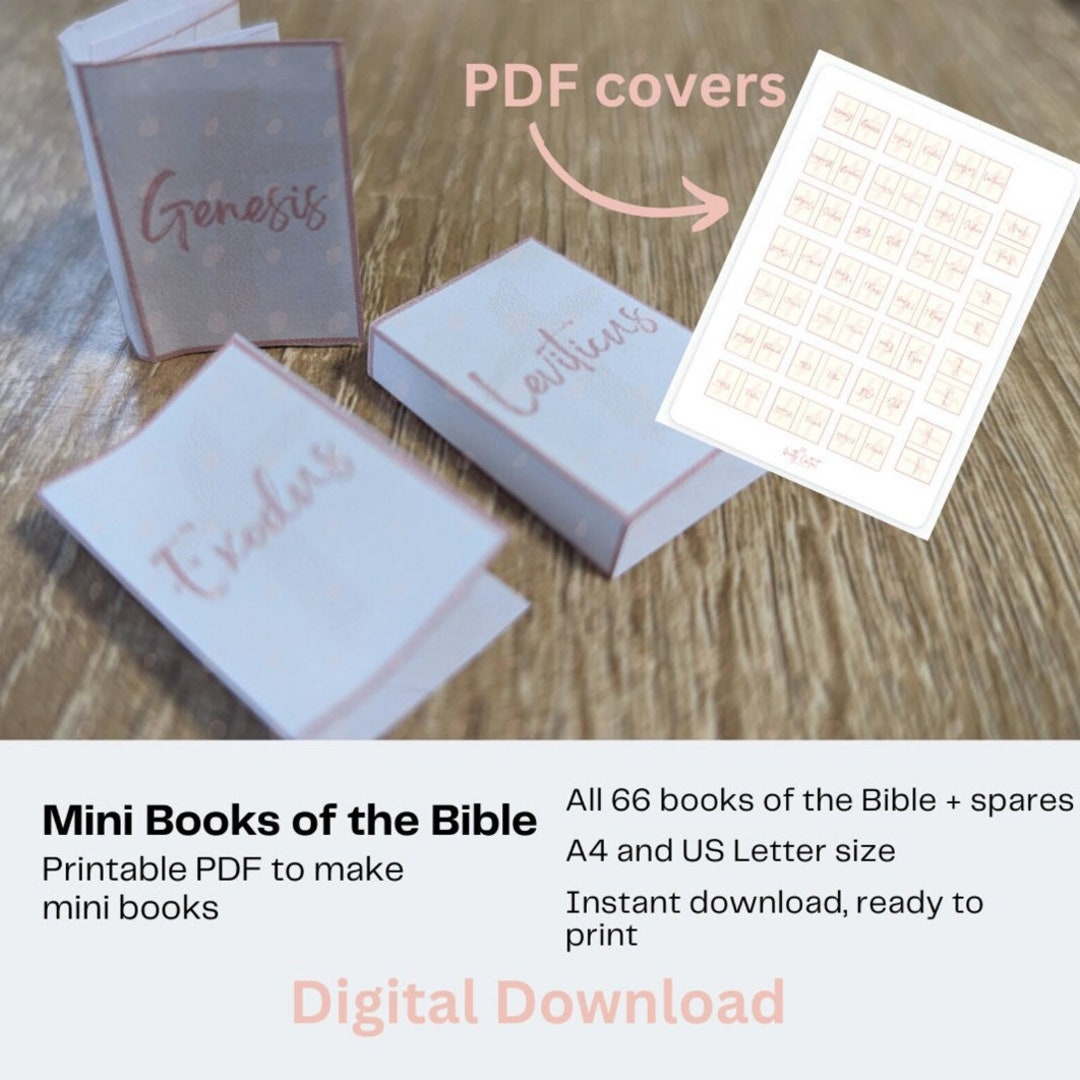 Mini Books of the Bible Printable Covers PDF Download - Etsy