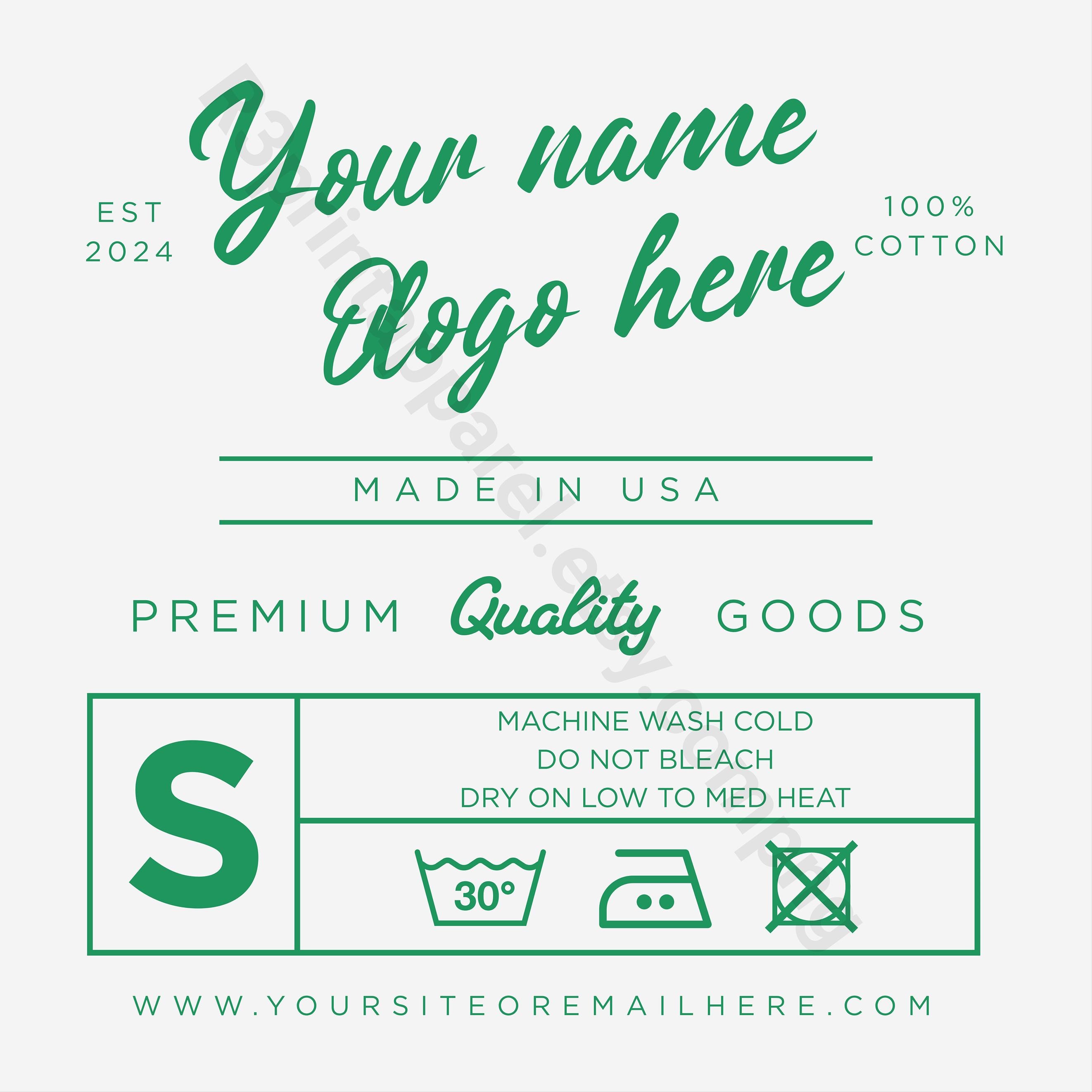 15 Customized T-shirt Tags, Custom Label,neck Label Dtf, Full Color ...