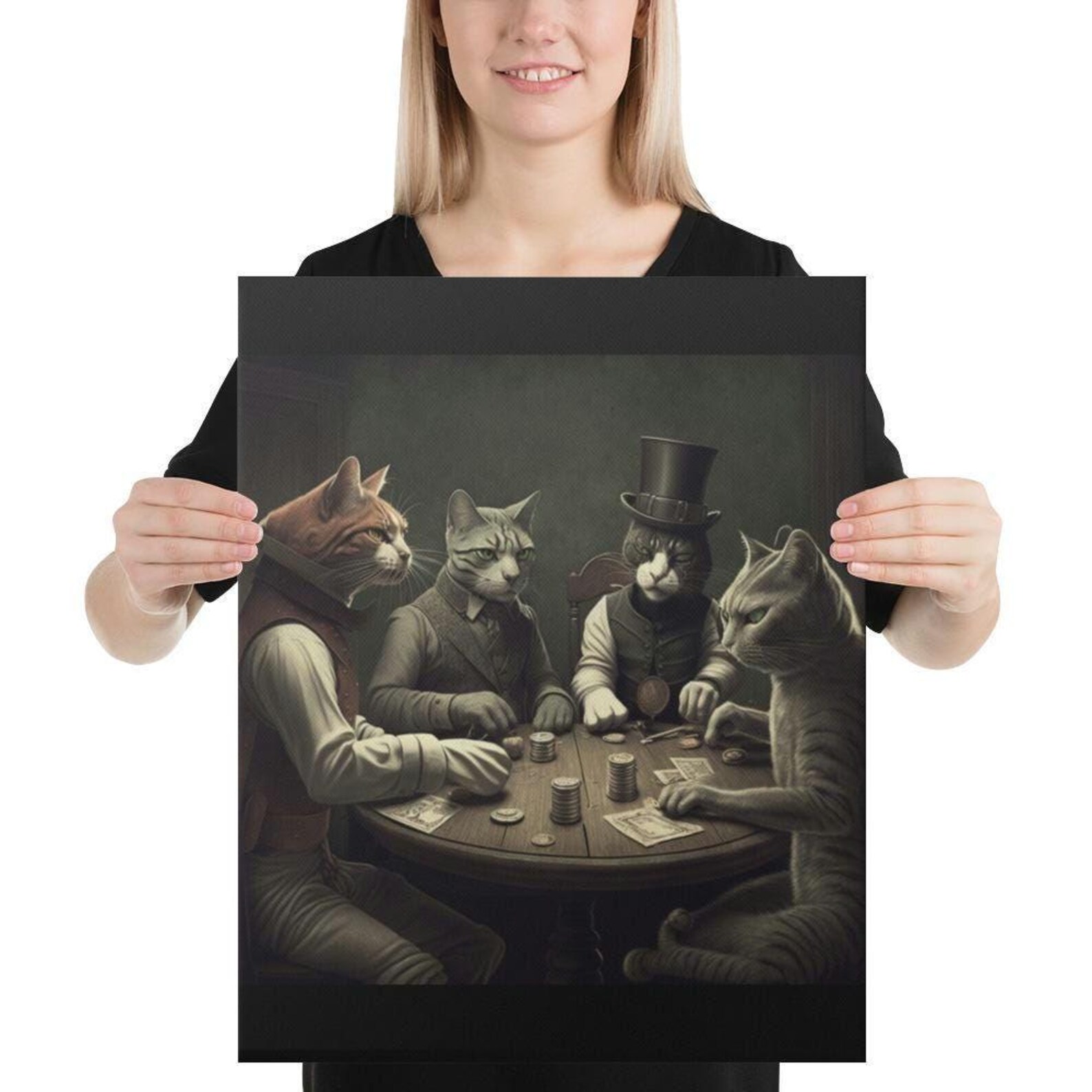 Cats Playing Poker - Etsy